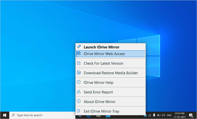 IDrive® Mirror - Frequently asked questions
